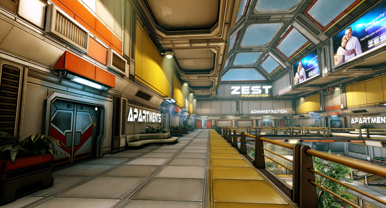 Hi-tech research facility (UDK environment) — polycount Hi-tech research facility (UDK environment) — polycount